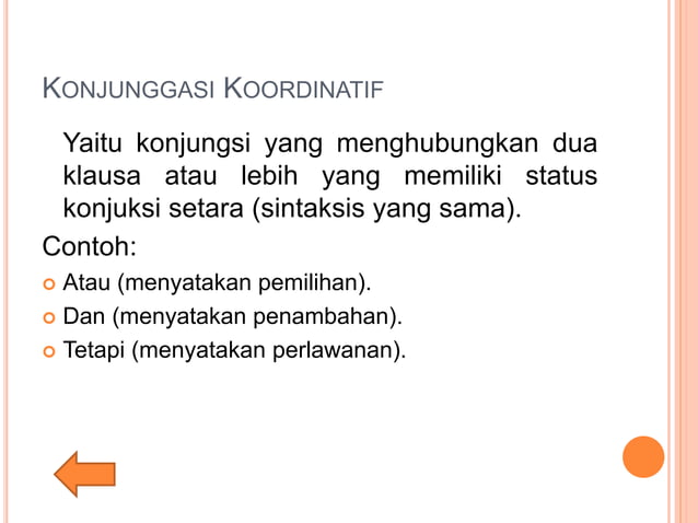 Macam Macam Konjungsi | PPTX