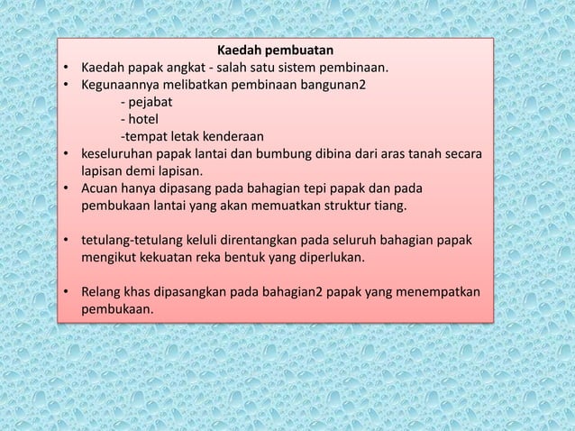 Unit 7 : Konkrit Siap Tuang (Teknologi Konkrit) | PPTX