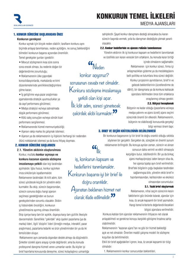 Konkur İlkeleri - Medya Ajansları | PDF