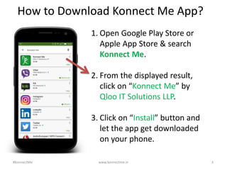 Konnect Me Mobile App For Communities | PDF