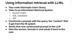 NoCode, Data & AI LLM Inside Bootcamp: Episode 6 - Design Patterns: Retrieval Augmentation with ...