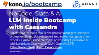 NoCode, Data & AI LLM Inside Bootcamp: Episode 6 - Design Patterns: Retrieval Augmentation with ...