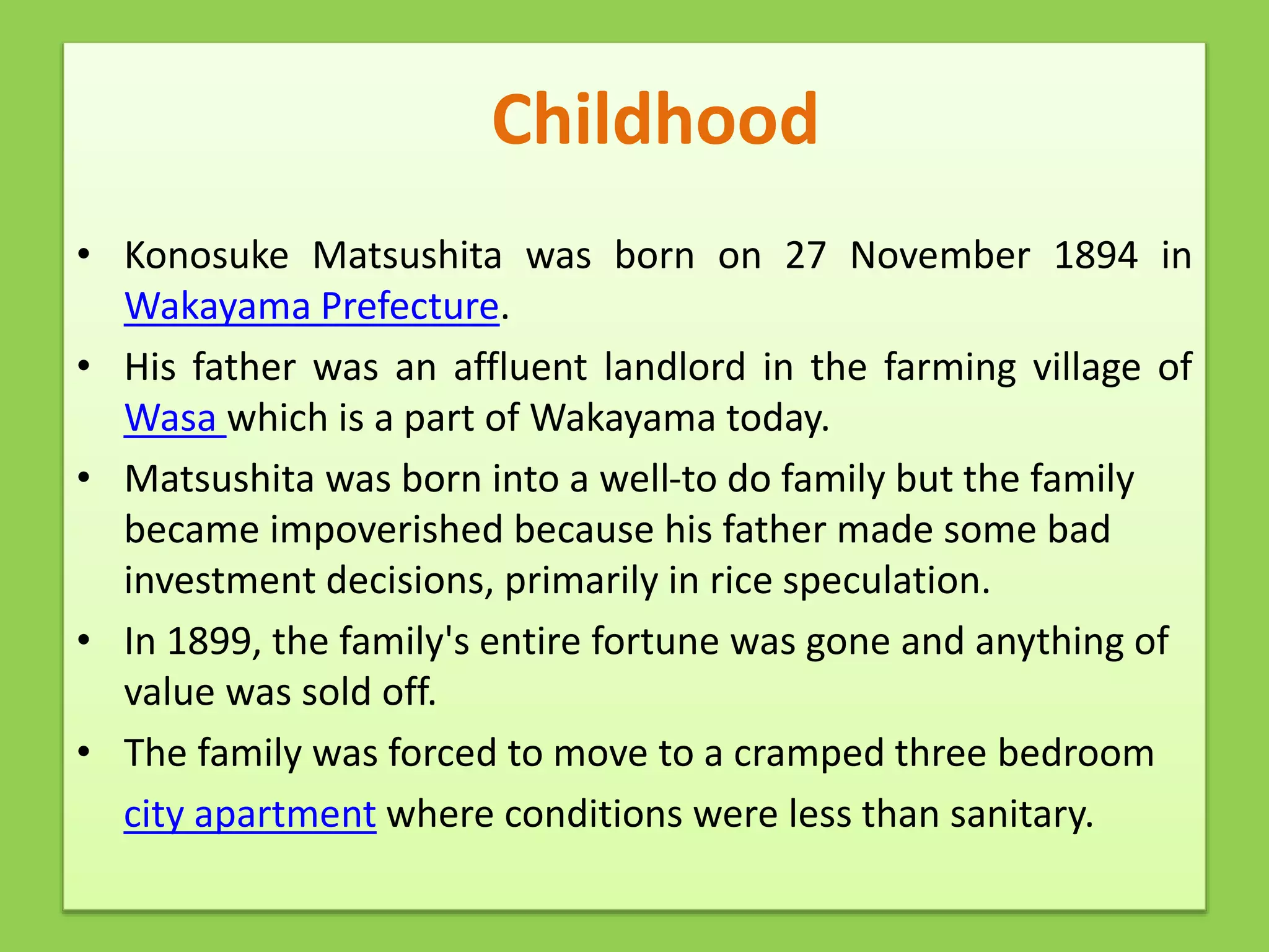 Konosuke matsushita | PPT