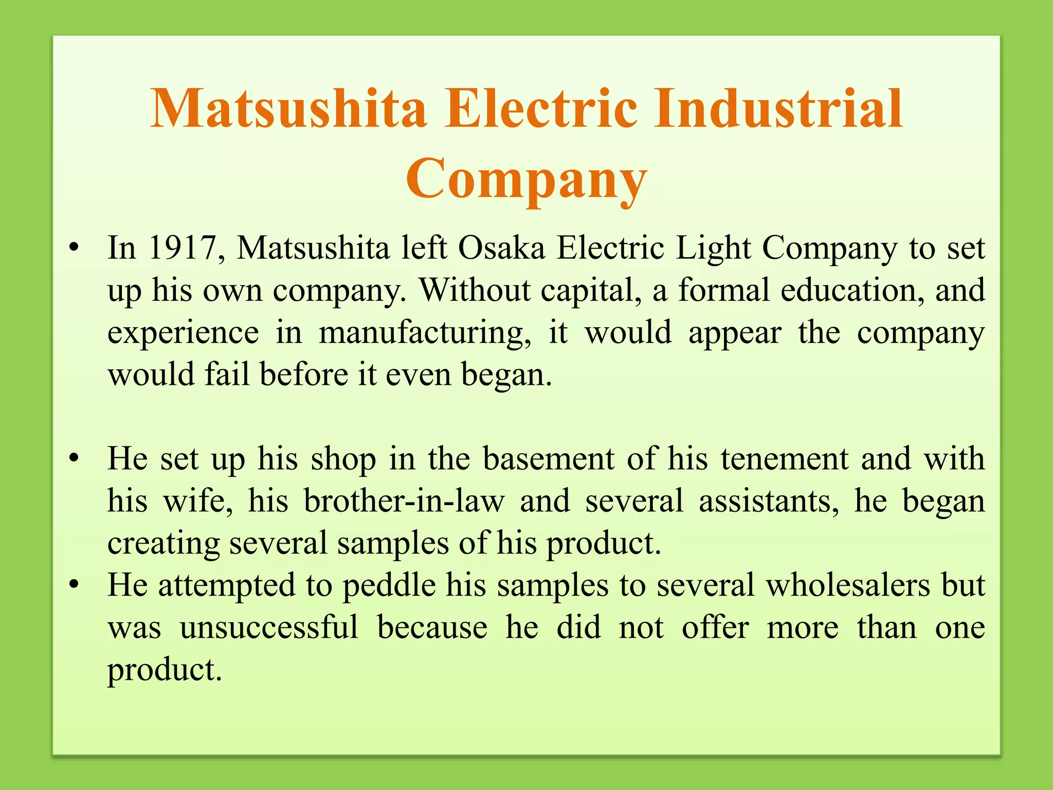 Konosuke matsushita | PPT