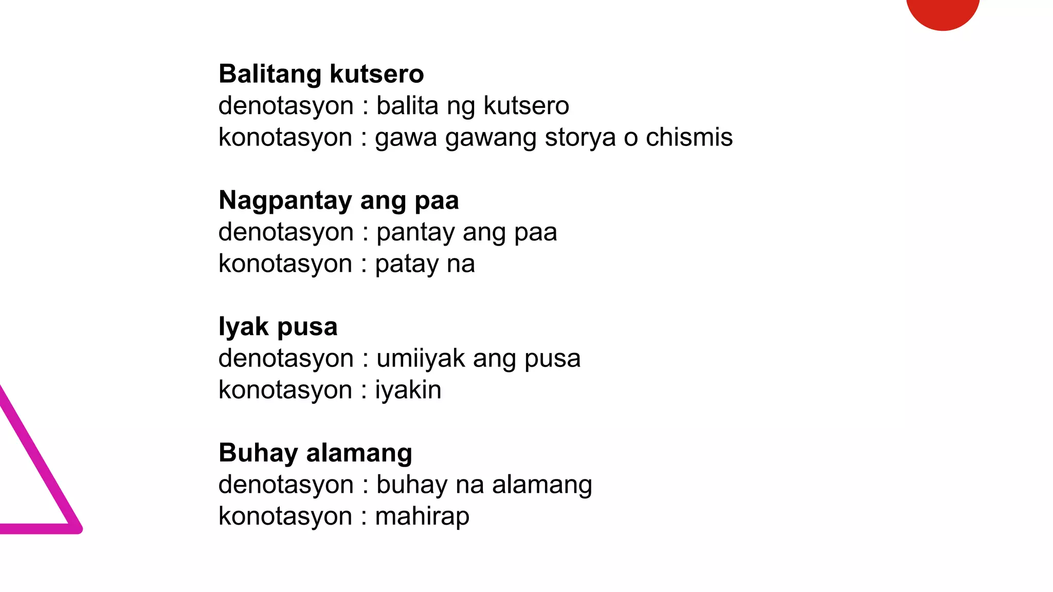Konotasyon at Denotasyon | PPTX