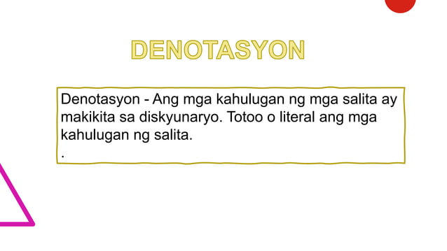 Konotasyon at Denotasyon | PPTX