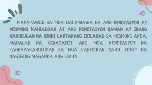 KONOTASYON AT DENOTASYON - WK16.pptx grade 9 | PPTX