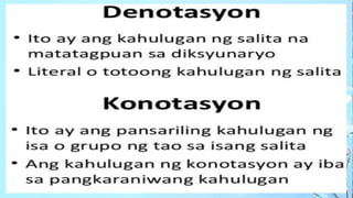 Filipino 8 konotasyon at denotasyon IV.pptx