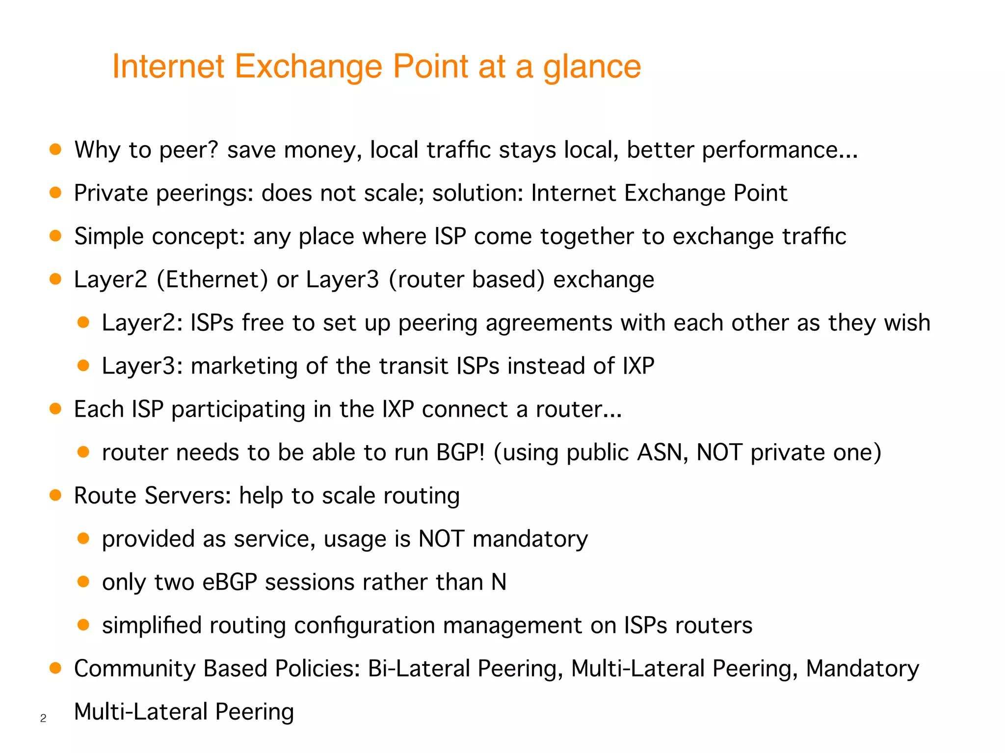 PLNOG 6: Konrad Plich, Robert Woźny - TPIX - How to connect two IXes? | PDF