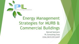 Energy Management Strategies for MURB & Commercial Buildings | PDF