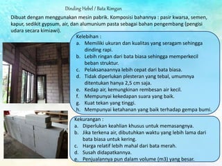 Konstruksi Bangunan - Dinding | PPTX