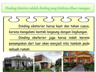 Konstruksi Bangunan - Dinding | PPTX