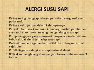 Alergi susu sapi | PPT