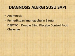 Alergi susu sapi | PPT
