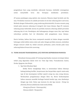 Konseling analisis transaksional | DOCX