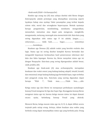 Konseling analisis transaksional | DOCX