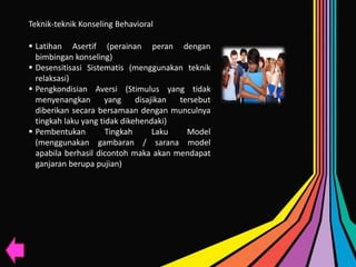 Konseling behavioral | PPT