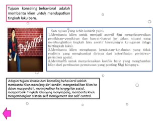 Konseling behavioral | PPTX