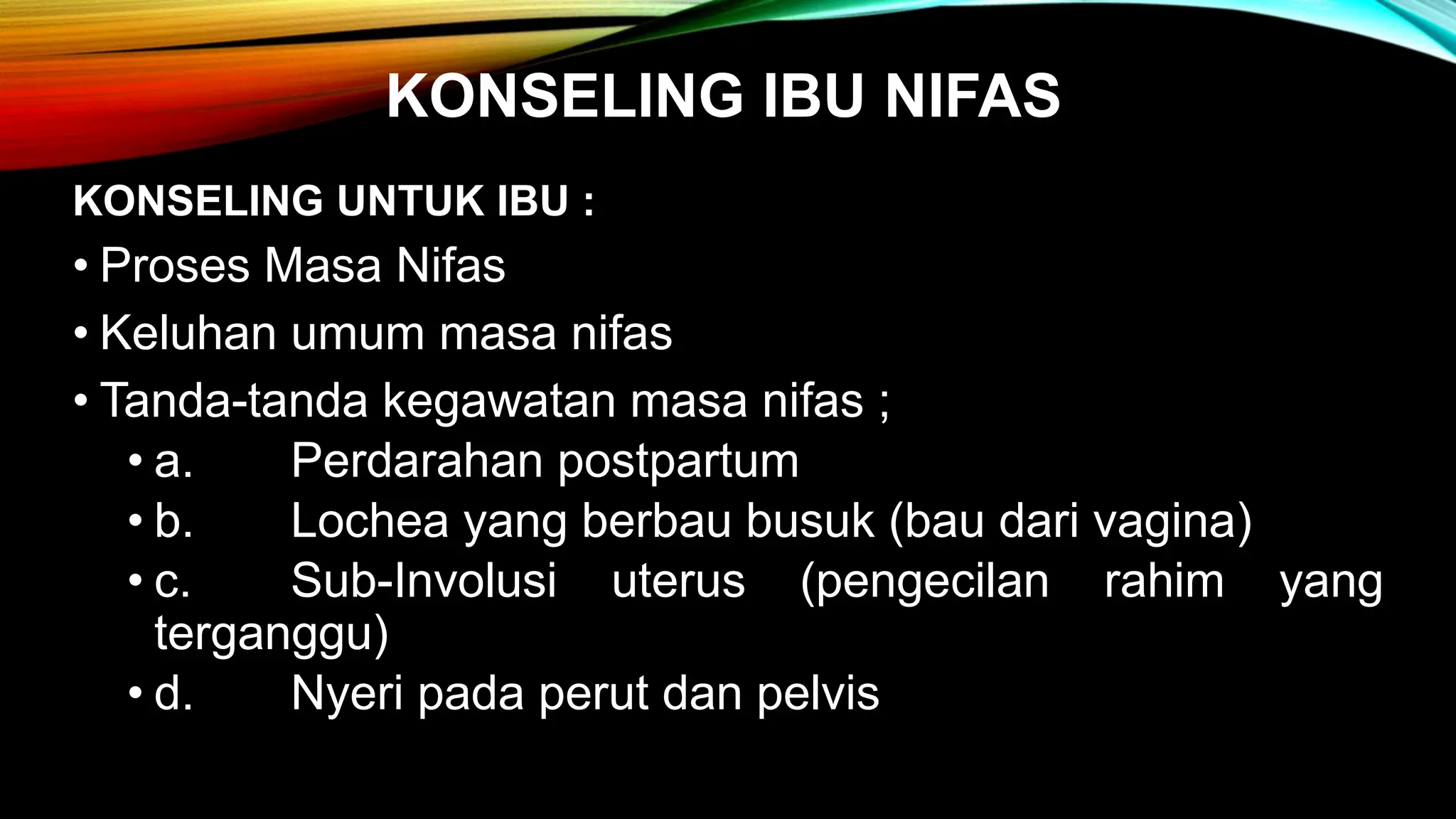 Pelaksanaan konseling pada ibu nifas.pptx