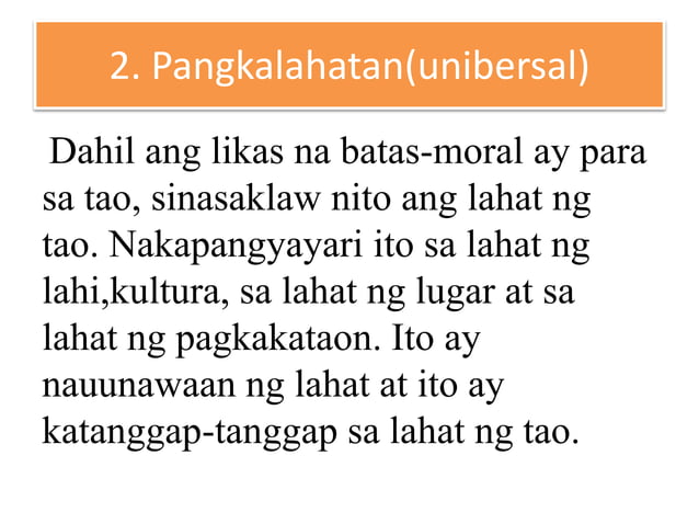 Konsensiya Batay sa Natural na Batas Moral | PPTX