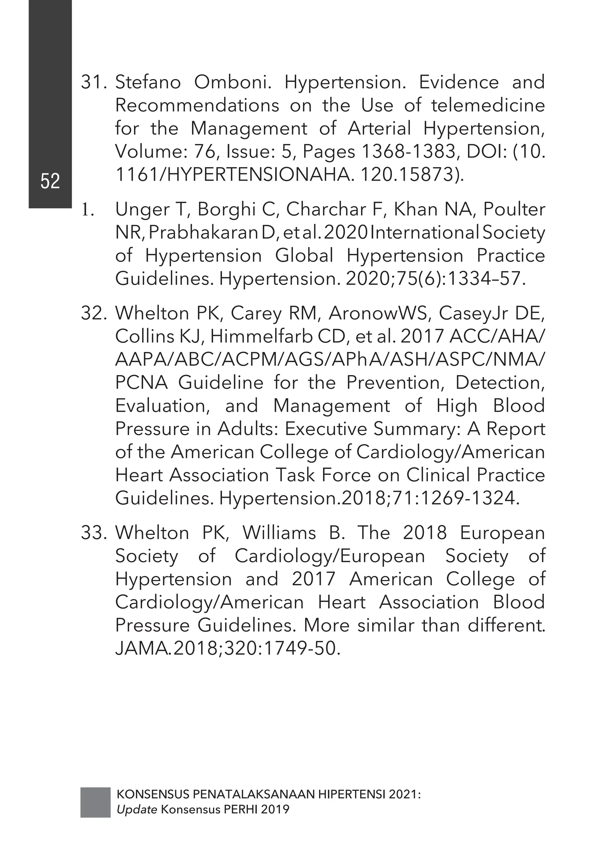 Konsensus Penatalaksanaan Hipertensi 2021 | PDF