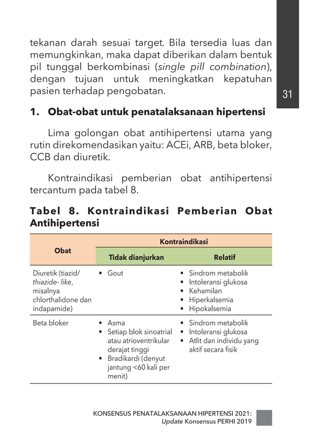 Konsensus Penatalaksanaan Hipertensi 2021 | PDF