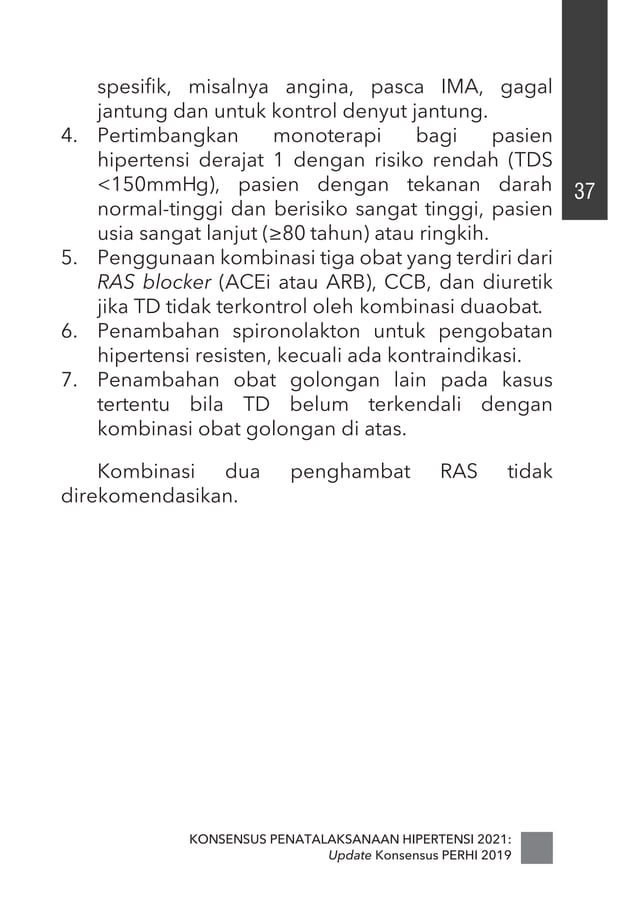 Konsensus Penatalaksanaan Hipertensi 2021 | PDF
