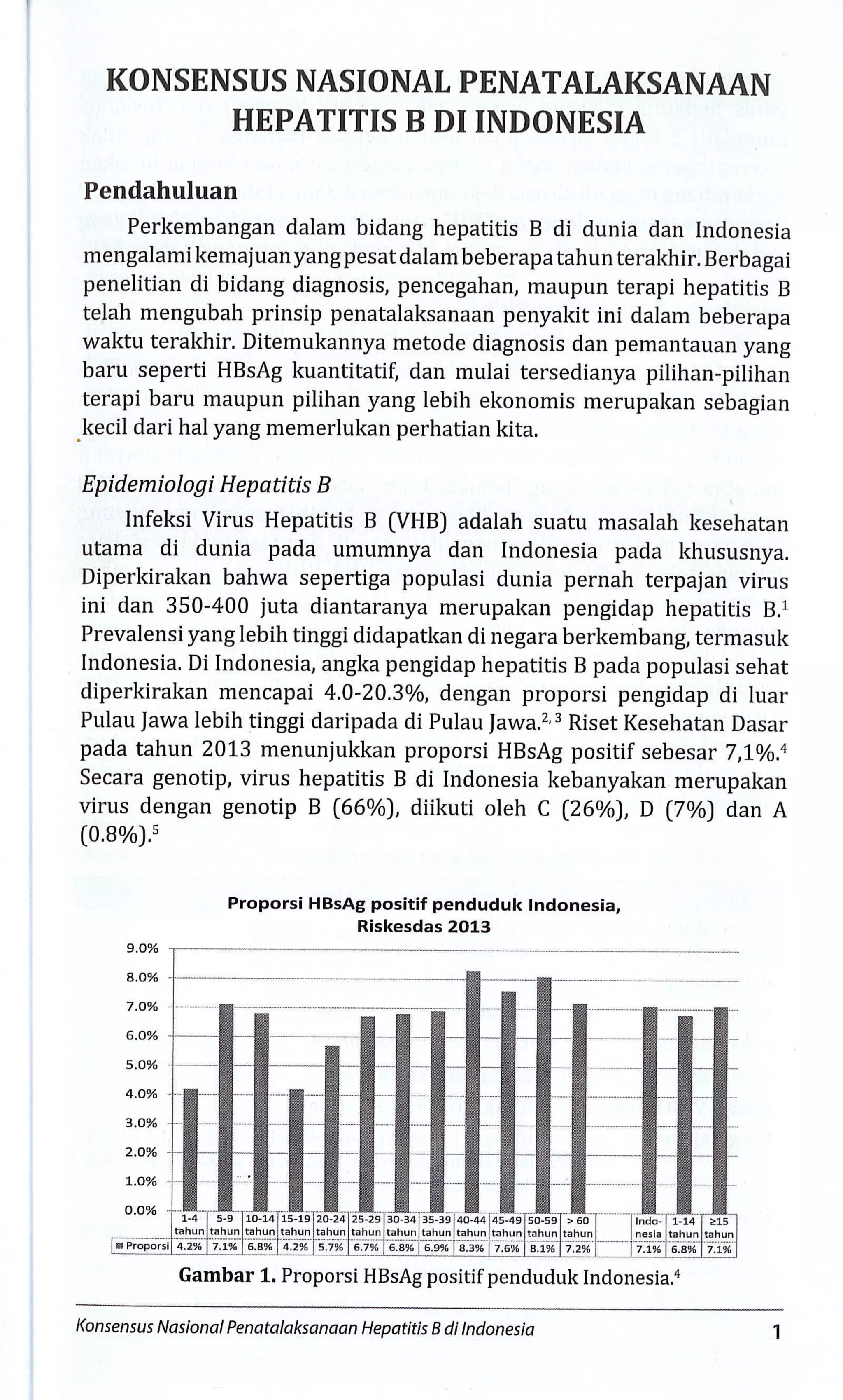 Konsensus nasional penatalaksanaan hepatitis b (1) | PDF