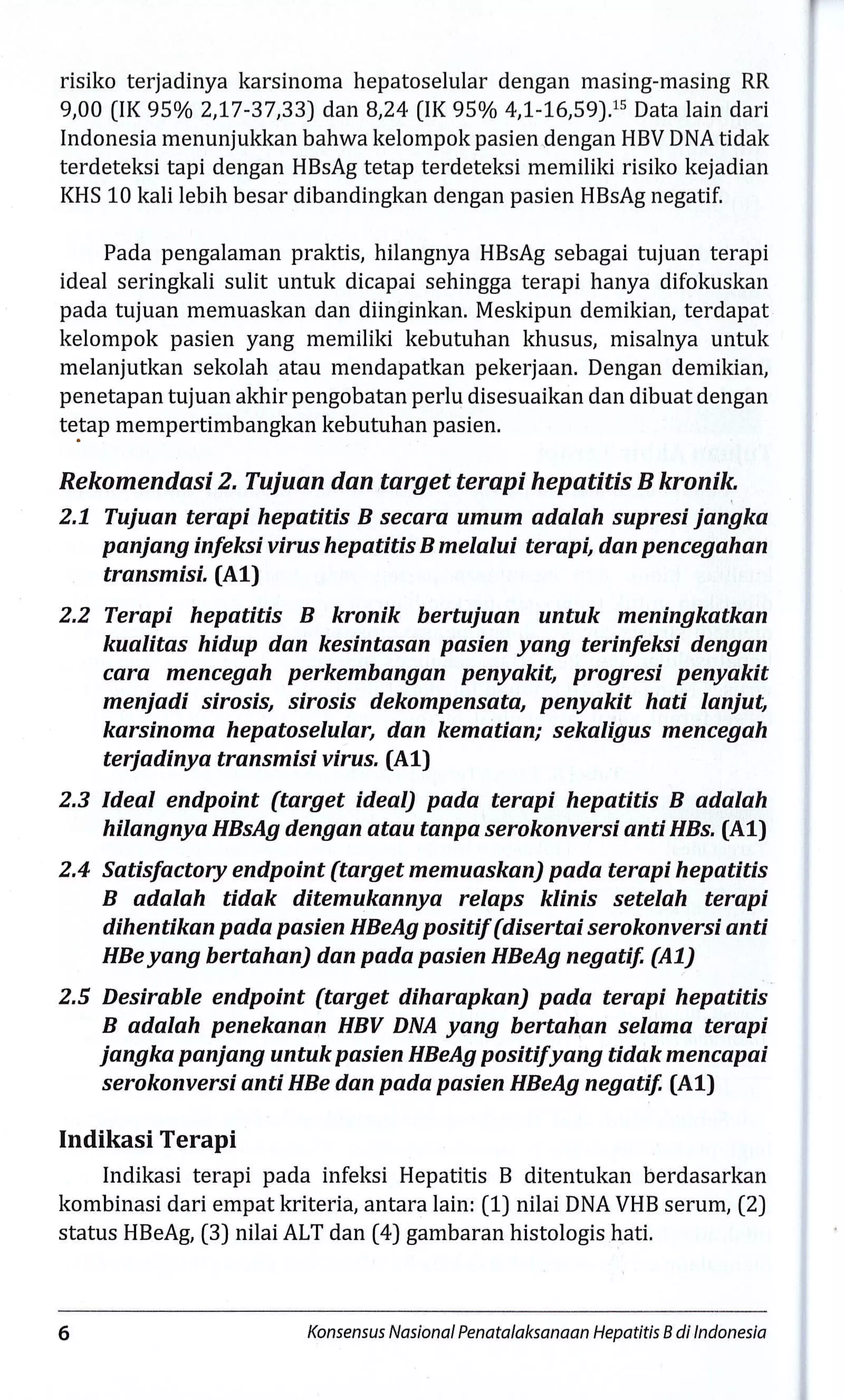 Konsensus nasional penatalaksanaan hepatitis b (1) | PDF