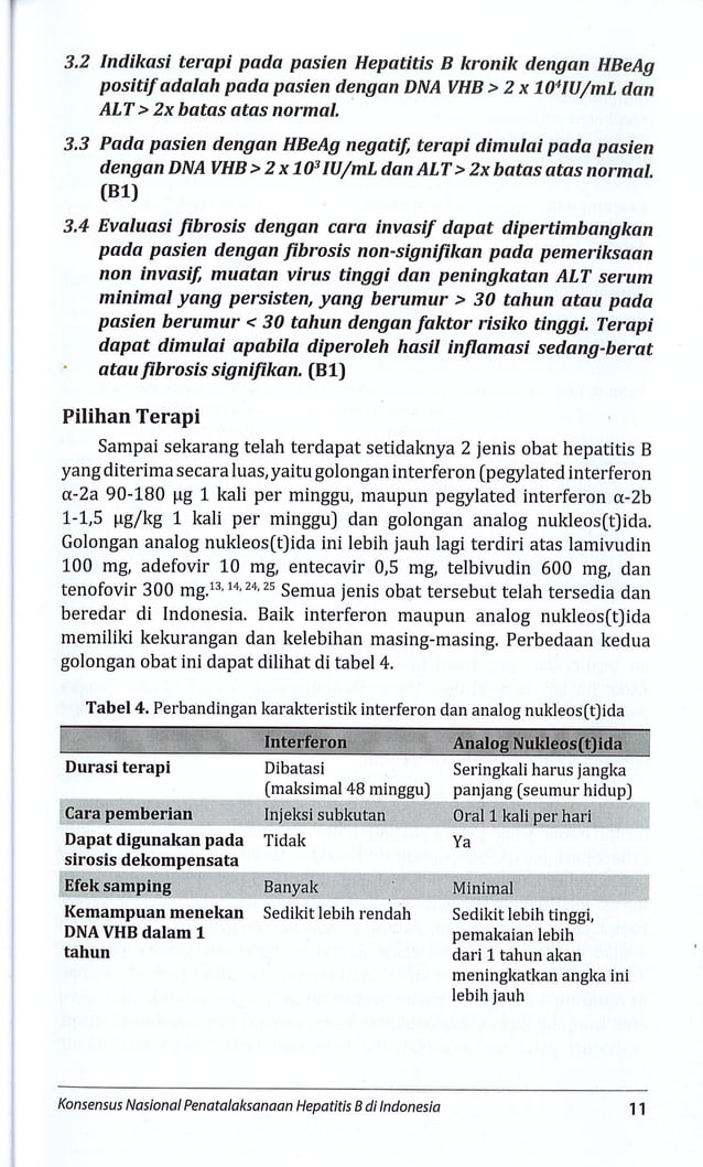 Konsensus nasional penatalaksanaan hepatitis b (1) | PDF