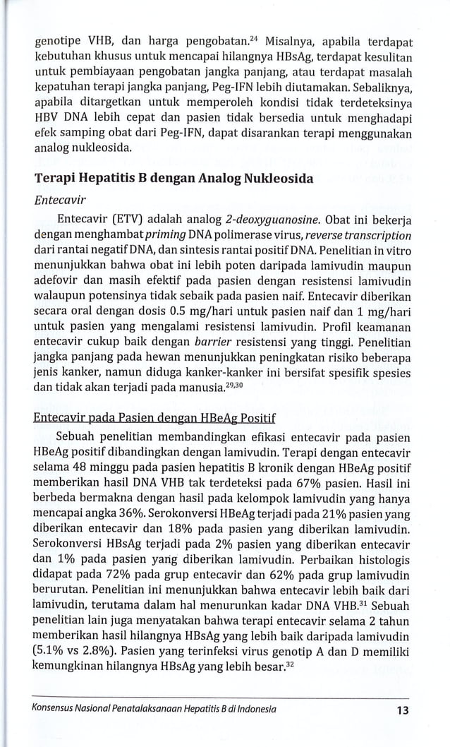 Konsensus nasional penatalaksanaan hepatitis b (1) | PDF
