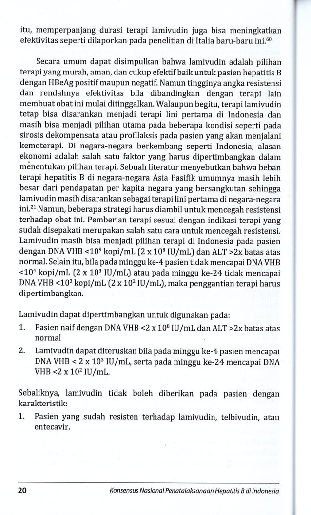 Konsensus nasional penatalaksanaan hepatitis b (1) | PDF