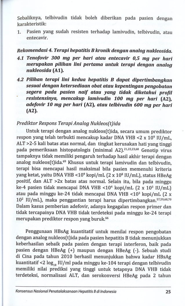 Konsensus nasional penatalaksanaan hepatitis b (1) | PDF