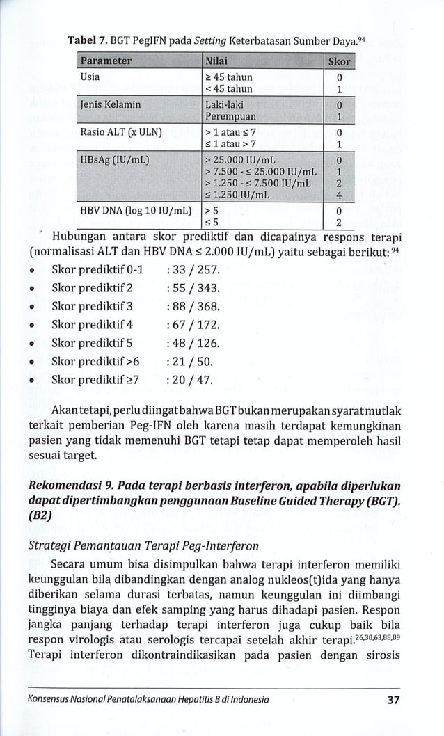 Konsensus nasional penatalaksanaan hepatitis b (1) | PDF