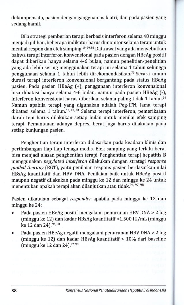 Konsensus nasional penatalaksanaan hepatitis b (1) | PDF