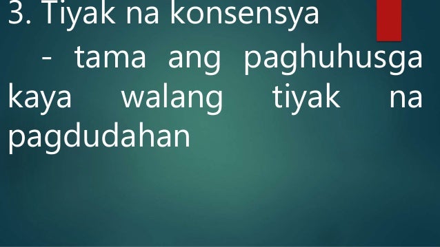 Kahulugan Sa Salitang Konsensya