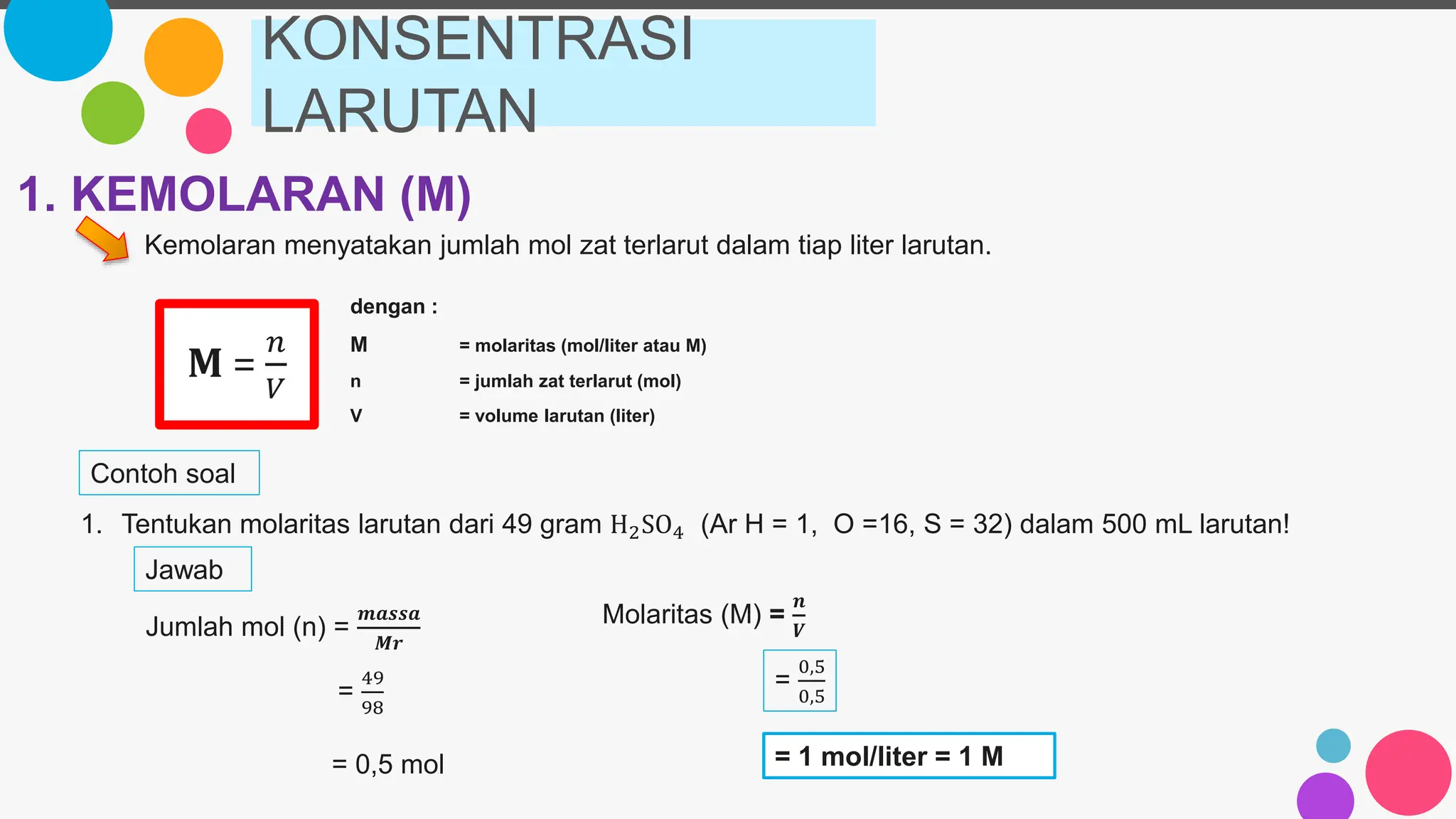 KONSENTRASI LARUTAN KIMIA PERTEMUAN 1.pptx
