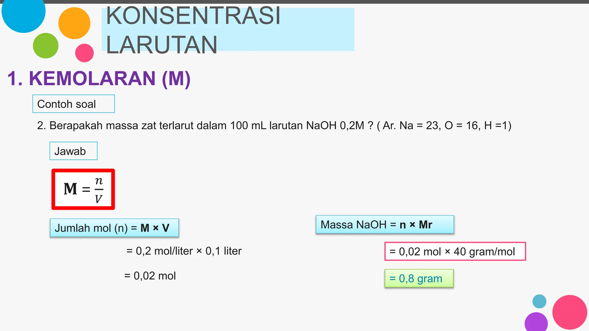 KONSENTRASI LARUTAN KIMIA PERTEMUAN 1.pptx