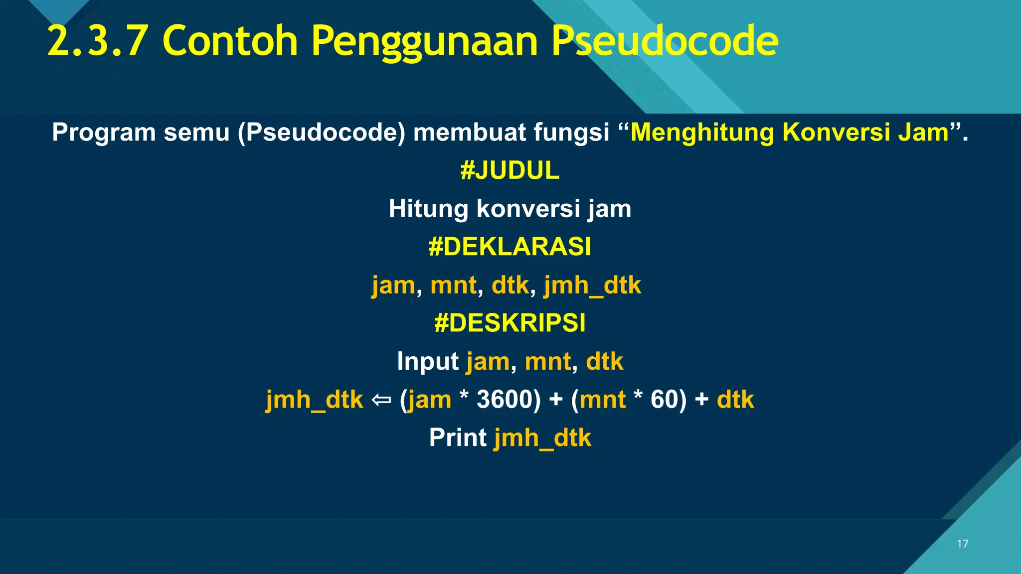 Pemrograman Dasar Materi 1 Konsep Algoritma Pptx