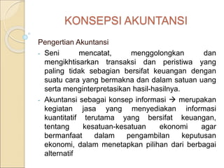 konsep-konsep dasar-akuntansi yang ada di indonesia | PPT