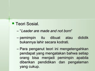 Konsep kepemimpinan-std | PPT