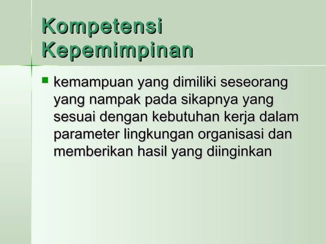 Konsep kepemimpinan-std | PPT