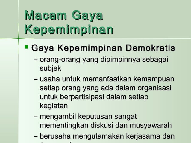 Konsep kepemimpinan-std | PPT