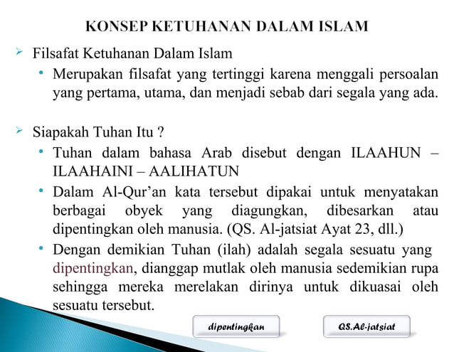 Konsep ketuhanan-dalam-islam | PPT