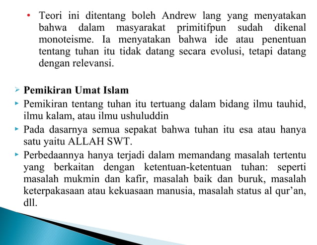 Konsep ketuhanan-dalam-islam | PPT