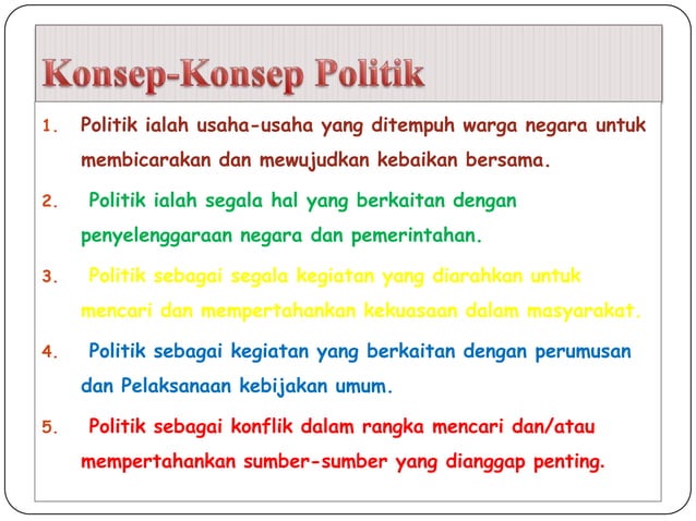 Konsep konsep politik | PPTX
