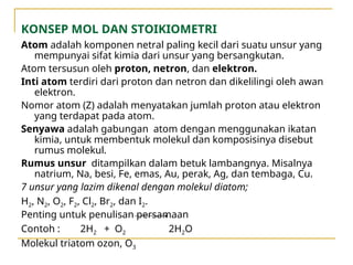 konsep mol perhitungan kimia sains new .ppt