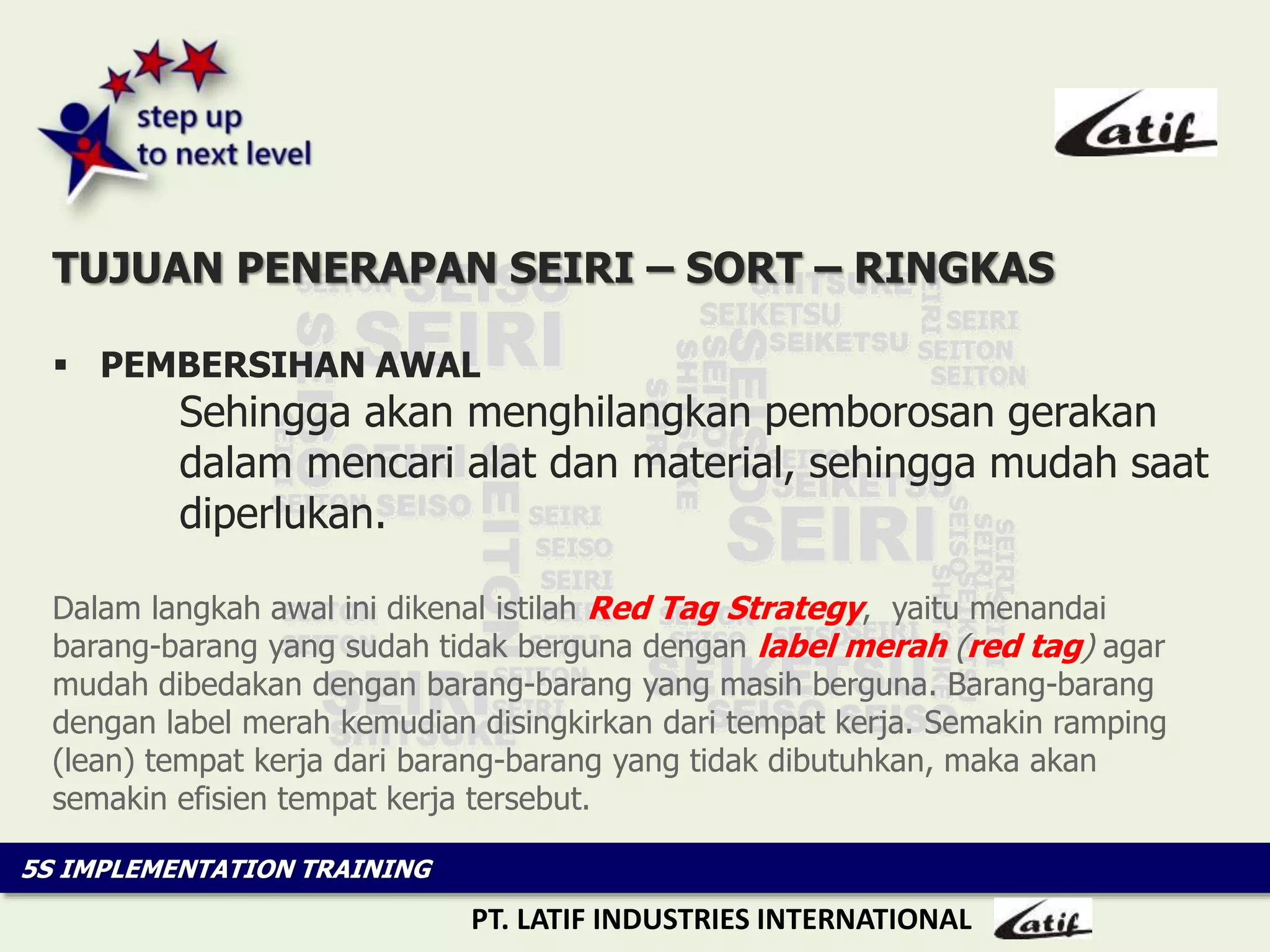 Konsep pelatihan 5s | PPTX