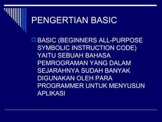 Konsep pemrograman dalam visual basic | PPT