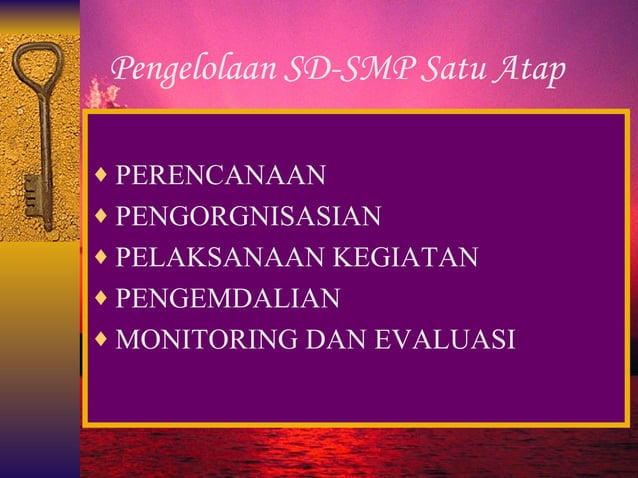 Konsep SD-SMP Satu Atap | PPT